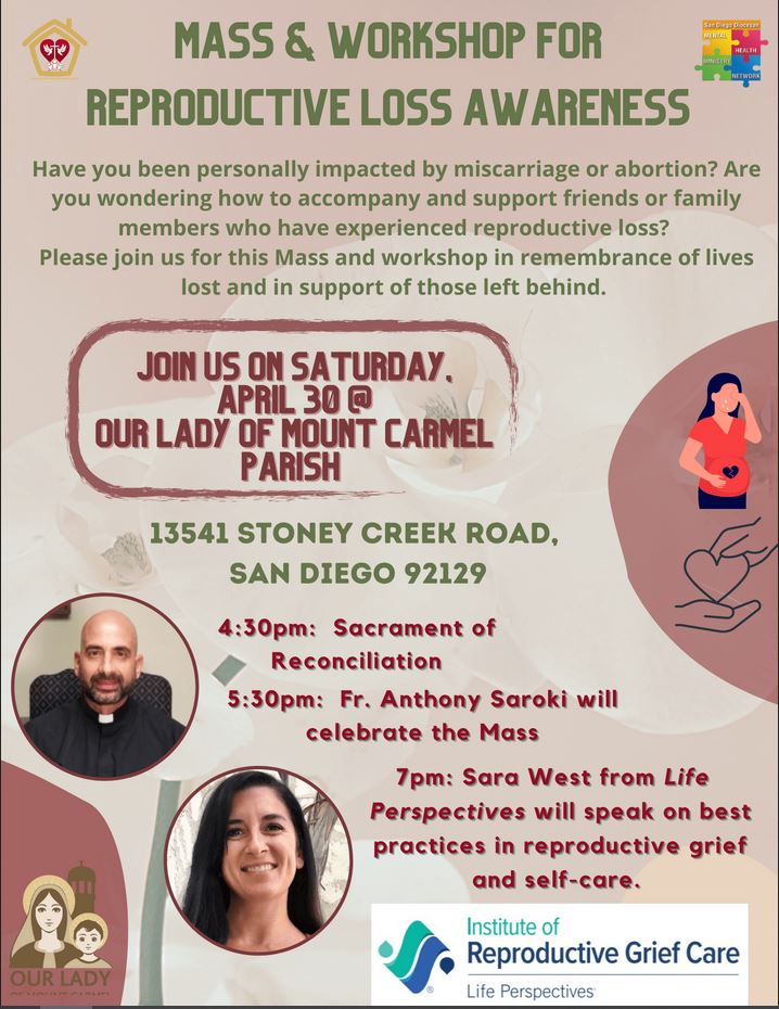 Reproductive Loss Awareness Mass and Workshop at OLMC - JP2 Catholic Radio